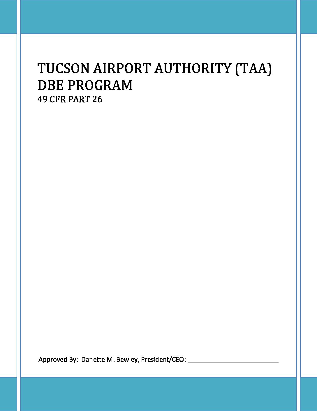 DBE_Part_26_Program_2021-2023_05-2020 / Fly Tucson