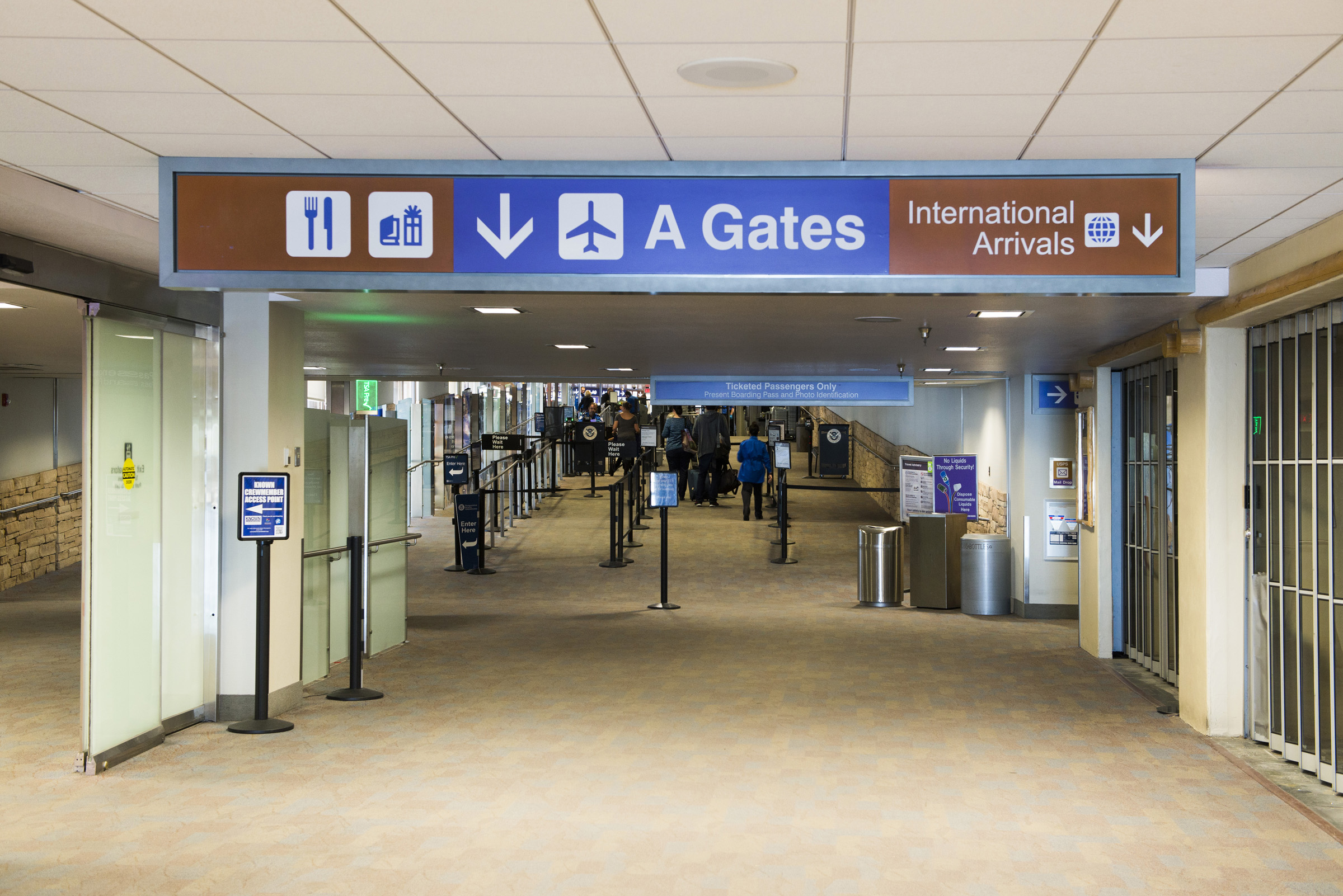 Gate A Entrance_International Arrival Area / Fly Tucson