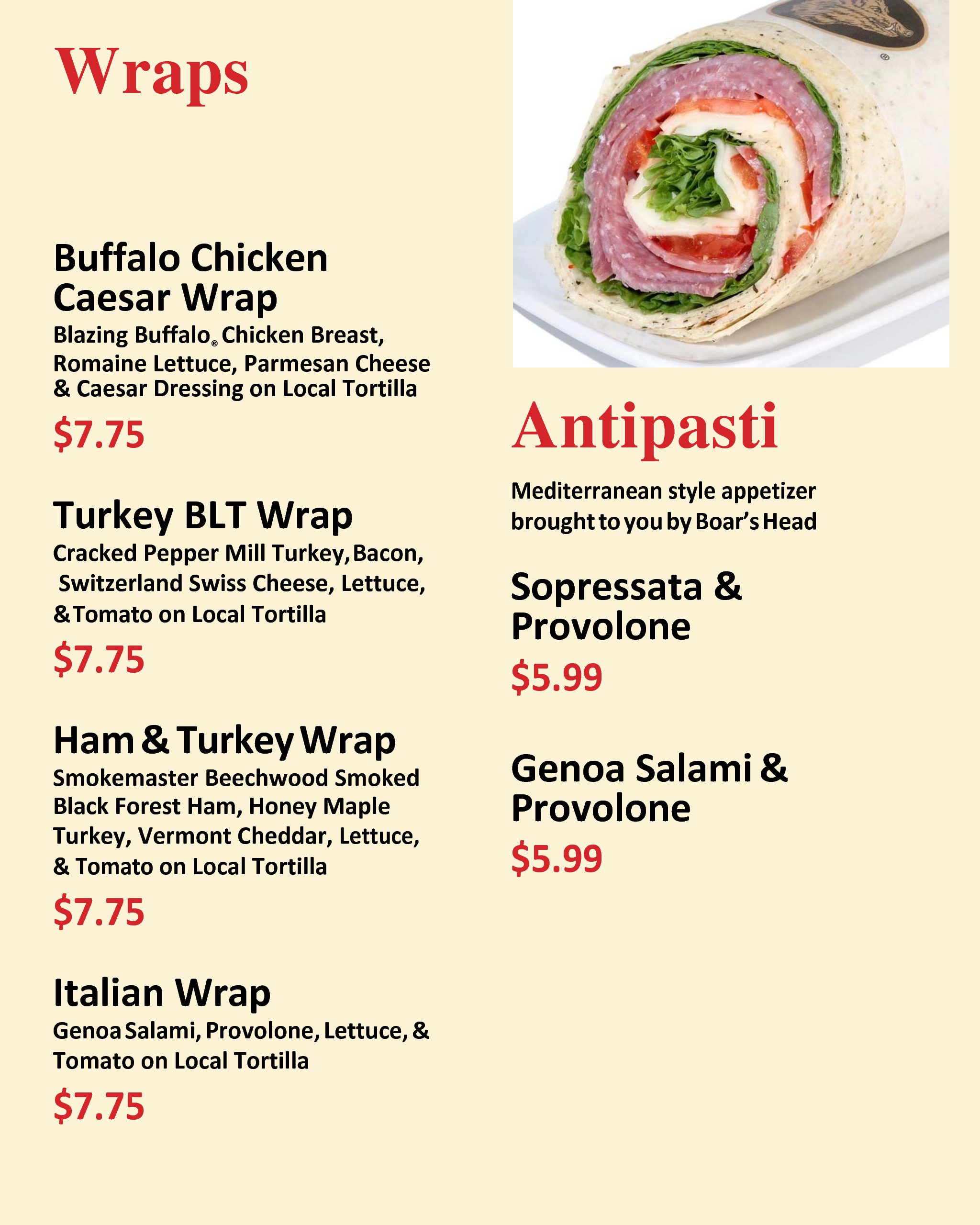 Market Kitchen Menu_2 / Fly Tucson