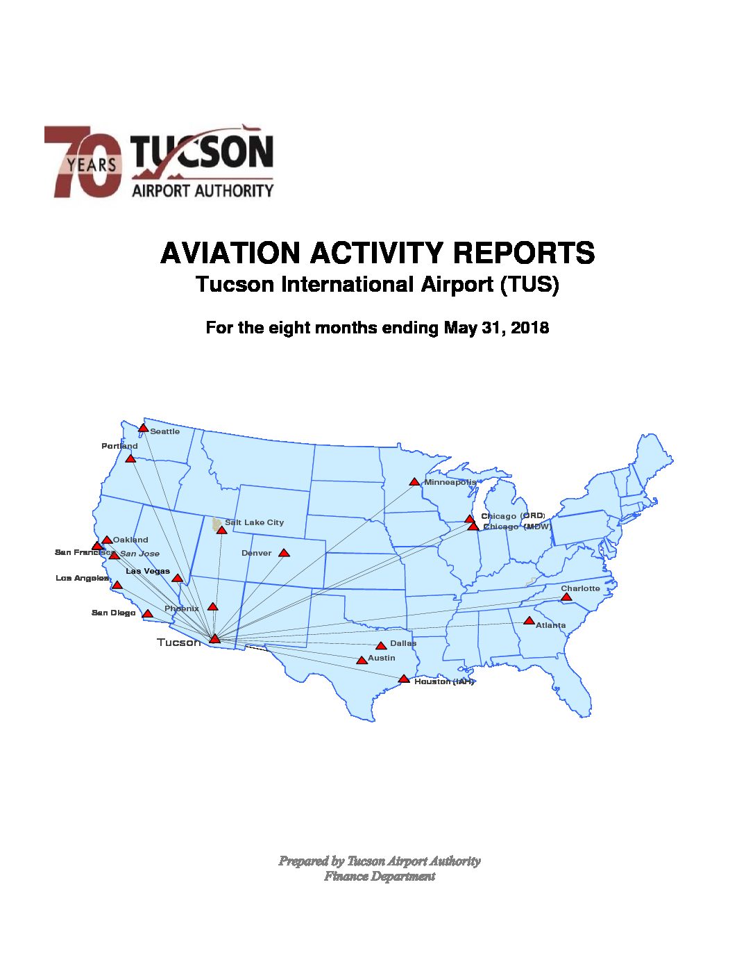 TAA Board Aviation Activity Report May 2018 / Fly Tucson