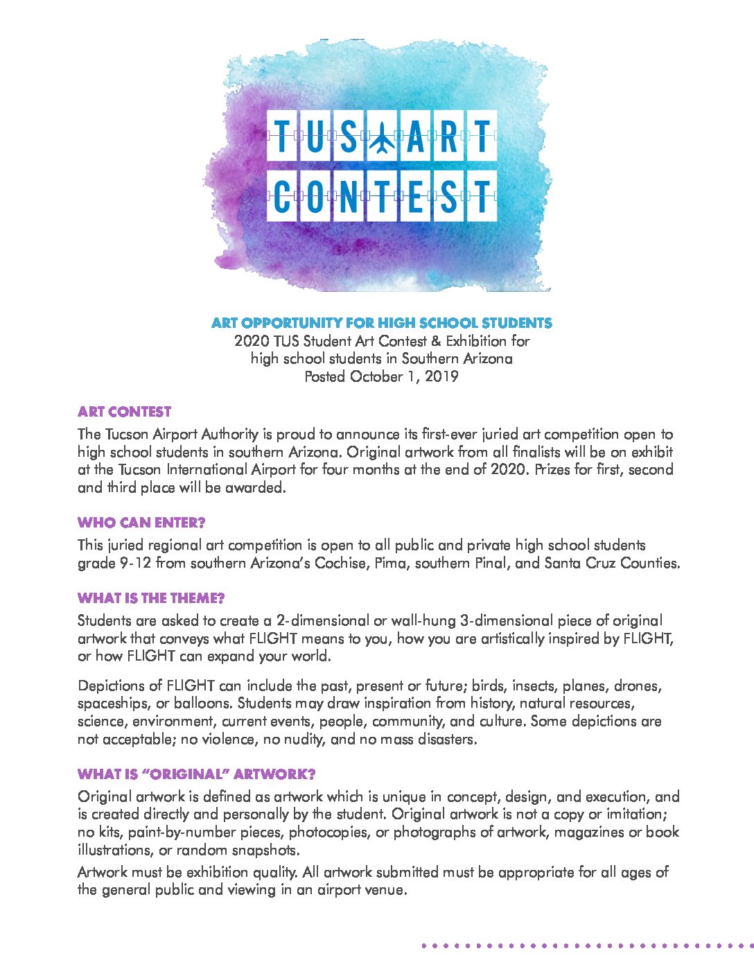 TUS_Student_Art_Contest / Fly Tucson